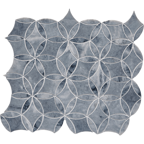 CS Deep Blue Honed Flower Mesh – OWSI Old World Stone Imports Flooring ...