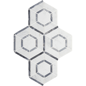Hex Grigio Stone Mesh Pattern - OWSI Old World Stone Imports Flooring ...