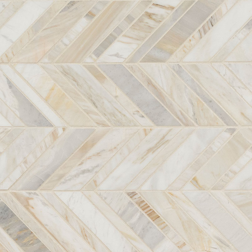 Athena Gold Chevron - OWSI Old World Stone Imports Flooring and Design