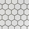 CC Mosaics Matte White 12" x 12" Hexagon 2" × 2" - OWSI Old World Stone ...