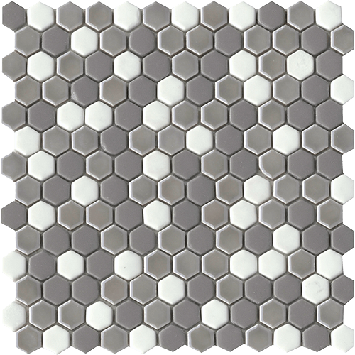 Confetti II Hex Blend 12" x 12" - OWSI Old World Stone Imports Flooring ...