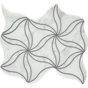 Petal Blanco Honed Mesh - OWSI Old World Stone Imports Flooring and Design