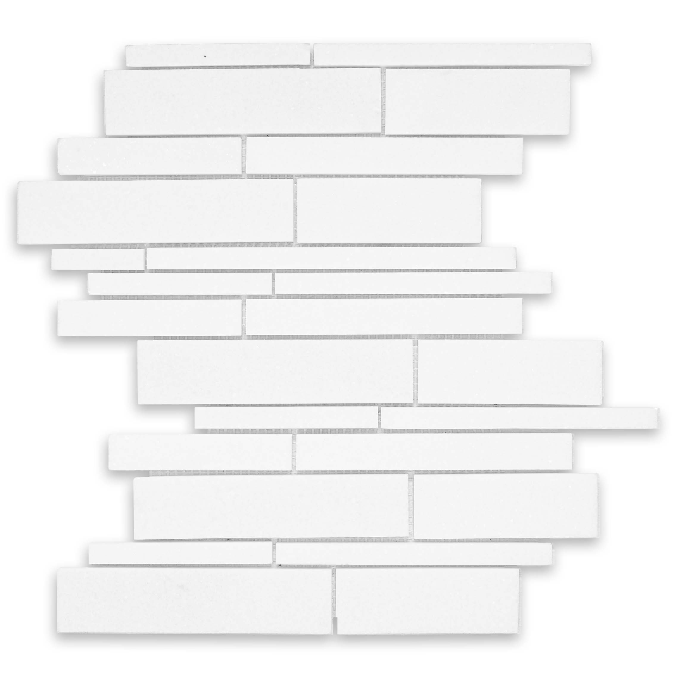 Thassos White - Linear Mosaic Honed - OWSI Old World Stone Imports ...