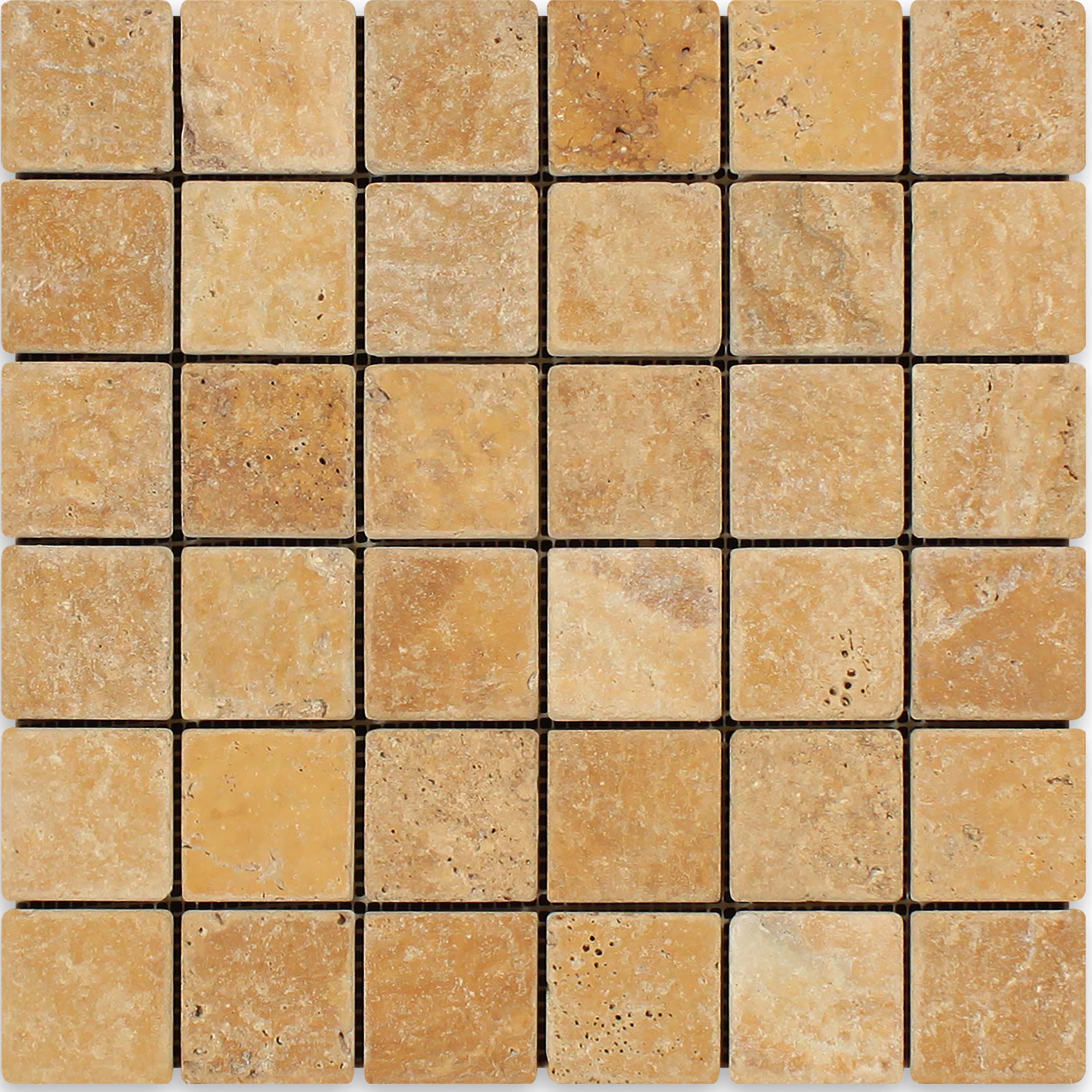 Golden Sienna - Square 2" - OWSI Old World Stone Imports Flooring and ...