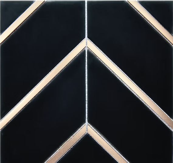Spruce St. Glass/aluminum Mosaic 12" x 12" - OWSI Old World Stone ...