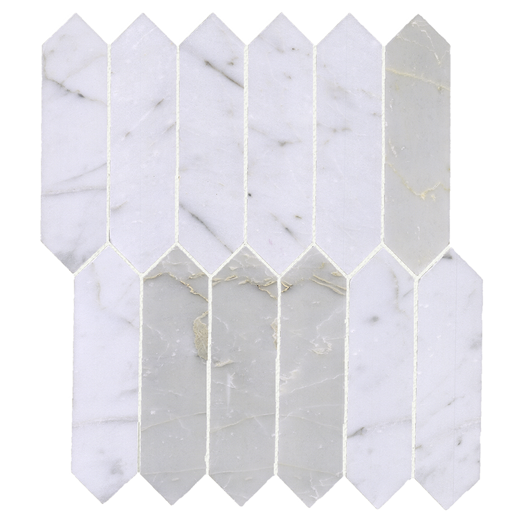 Classic White Carrera Picket - OWSI Old World Stone Imports Flooring ...