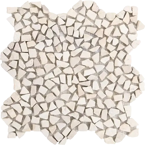 Pebblestone Petite Lovina White - OWSI Old World Stone Imports Flooring ...