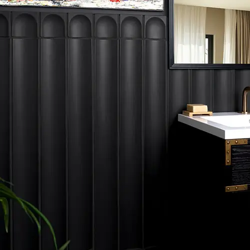 Saera Fluted Column Black 4" x 36" - OWSI Old World Stone Imports ...