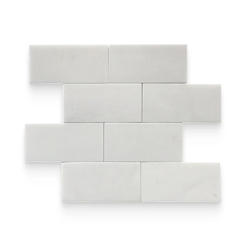 Thassos White 6" x 12" Rectangle Honed - OWSI Old World Stone Imports ...