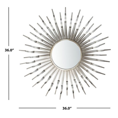 Naya Gunmetal Sunburst Mirror - OWSI Old World Stone Imports Flooring ...