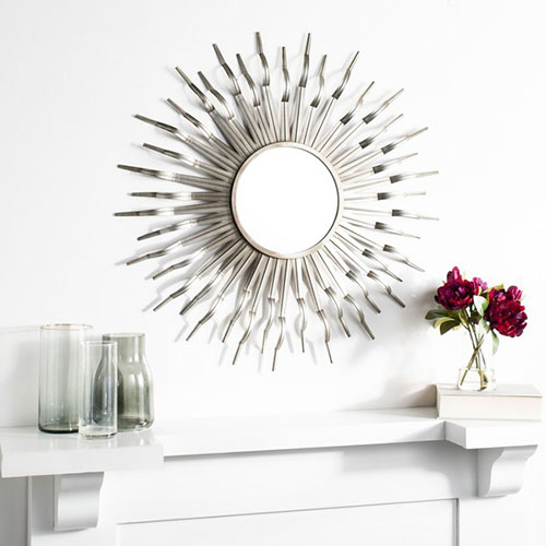 Naya Gunmetal Sunburst Mirror - OWSI Old World Stone Imports Flooring ...