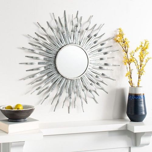 Naya Silver Sunburst Mirror - OWSI Old World Stone Imports Flooring and ...